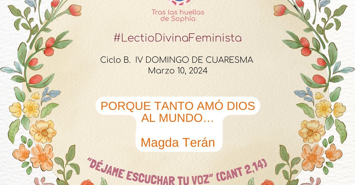 PORQUE TANTO AMÓ DIOS AL MUNDO…