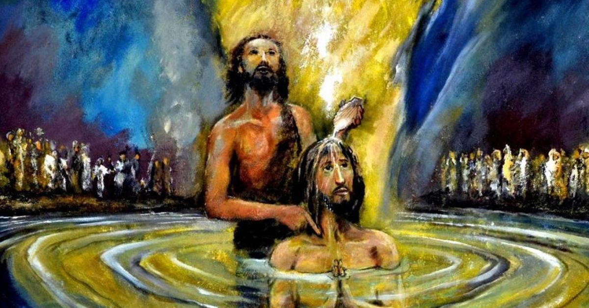La unción de Jesús en el Jordán